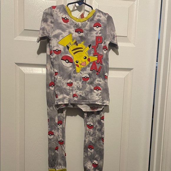 Pokemon | Pajamas | Pokemon Pikachu Gray And Yellow Kids Pajama Set ...